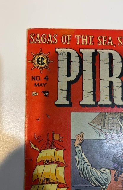 Piracy #4 Nice Unrestored Pre-Code Golden Age Vintage EC Comic 1955 VG ...