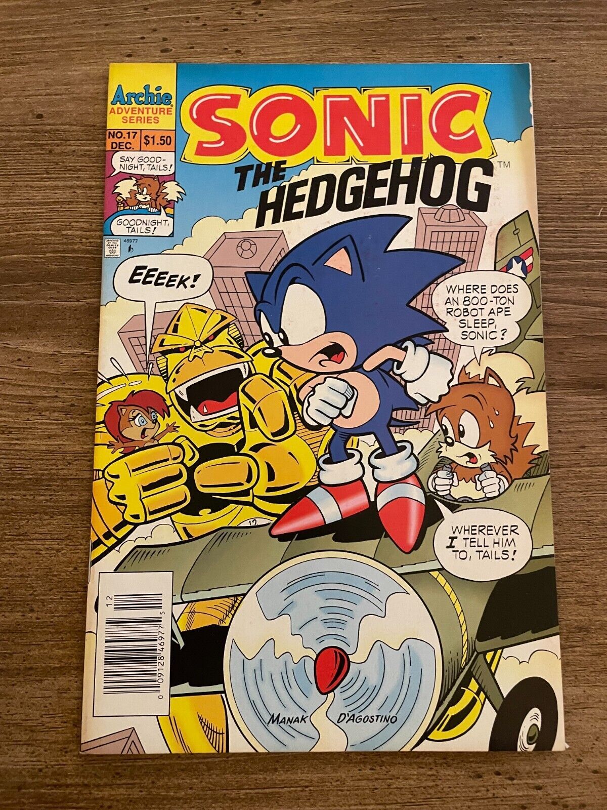 Sonic The Hedgehog # 17 VF Archie Adventure Series Comic Book Knuckles ...