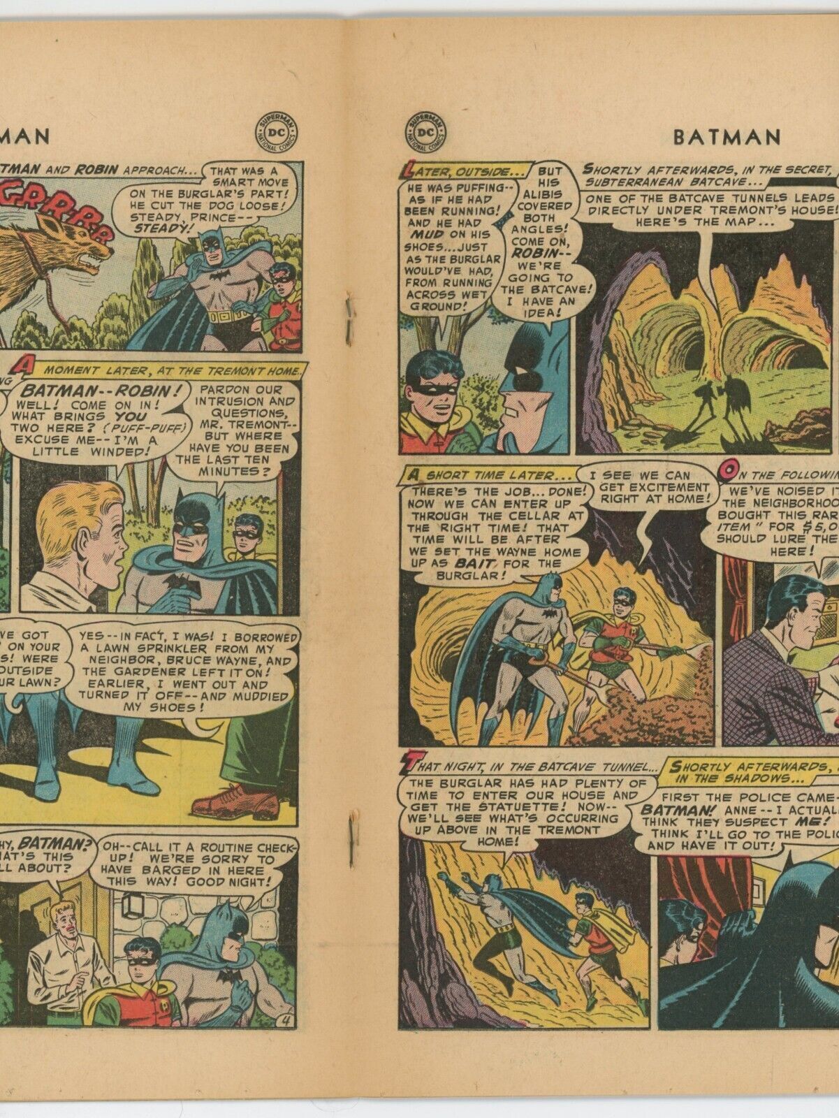 Batman 92 Coverless 0.3 DC 1955 Golden Age First Ace the Bat-Hound ...