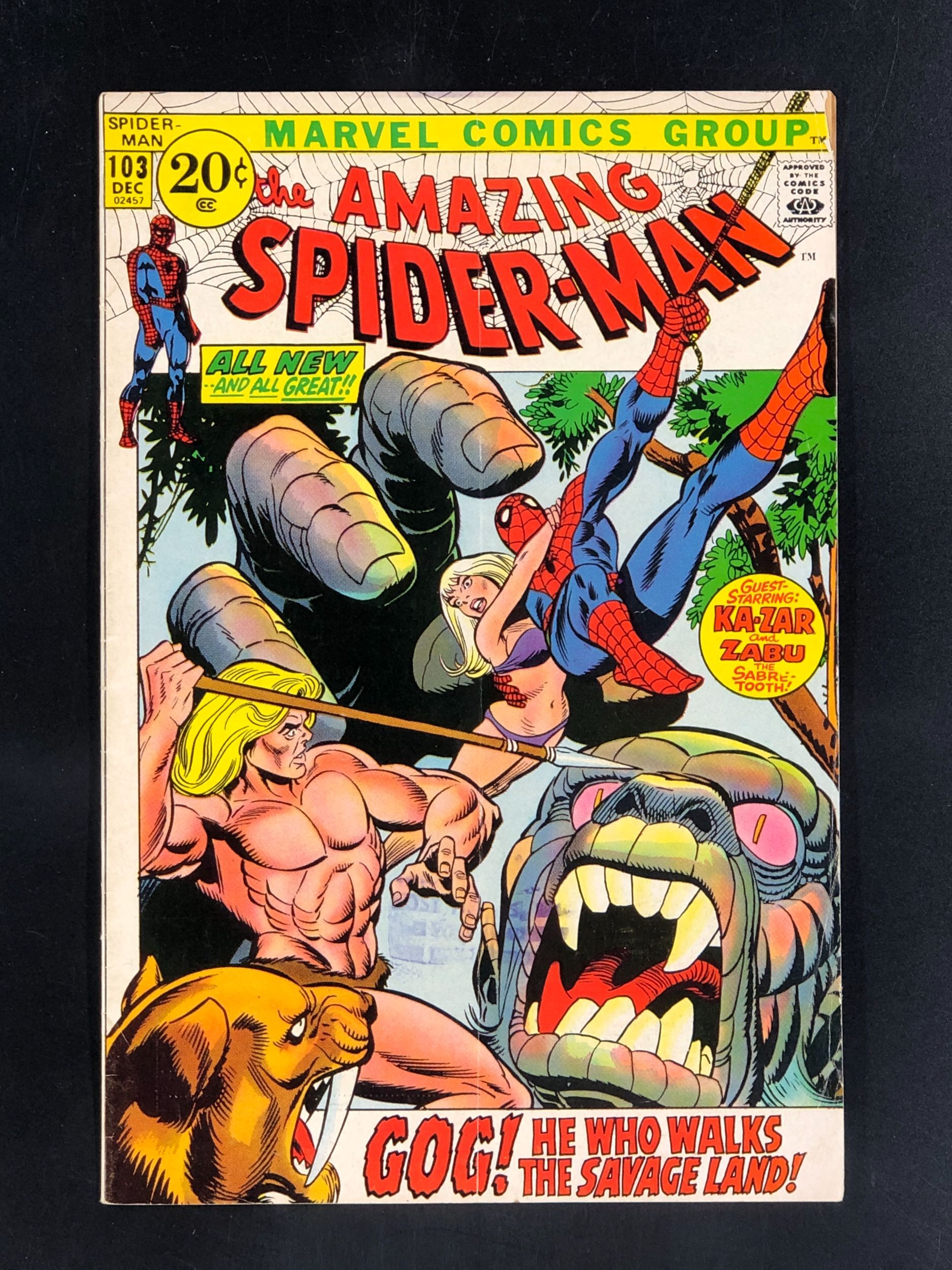 The Amazing Spider-Man #103 (1971) 1st Appearance of Gog | Comic Books ...