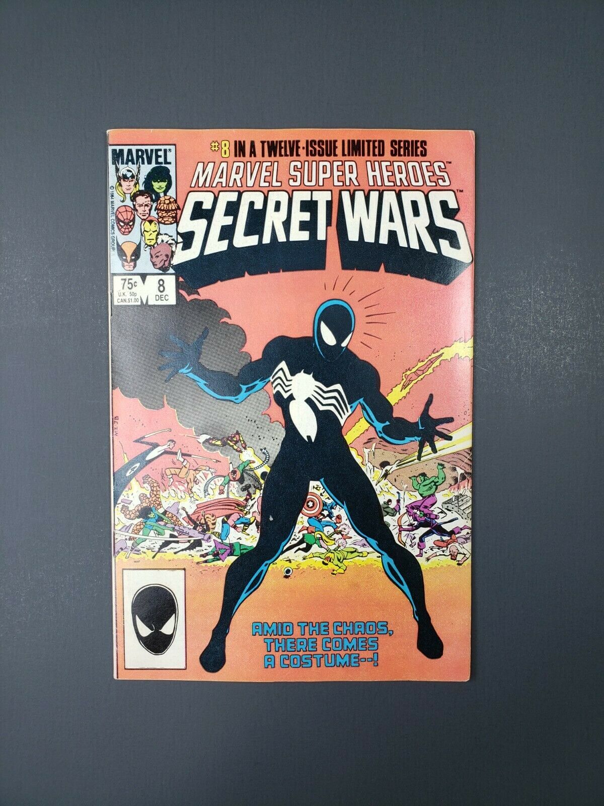 MARVEL Super Heroes SECRET WARS #8 Black Suit Symbiote Spiderman 1984 ...