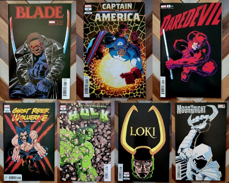 Marvel Frank Miller Covers Set of 7! NM (2023) Blade CAP DD Hulk Loki ...