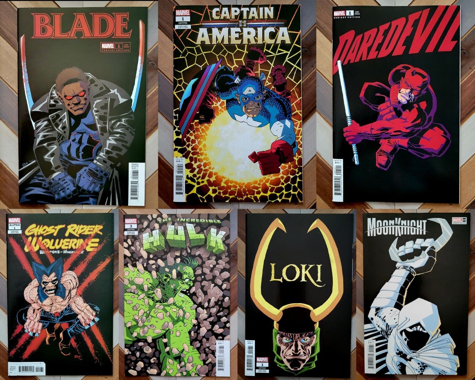 Marvel Frank Miller Covers Set of 7! NM (2023) Blade CAP DD Hulk Loki ...