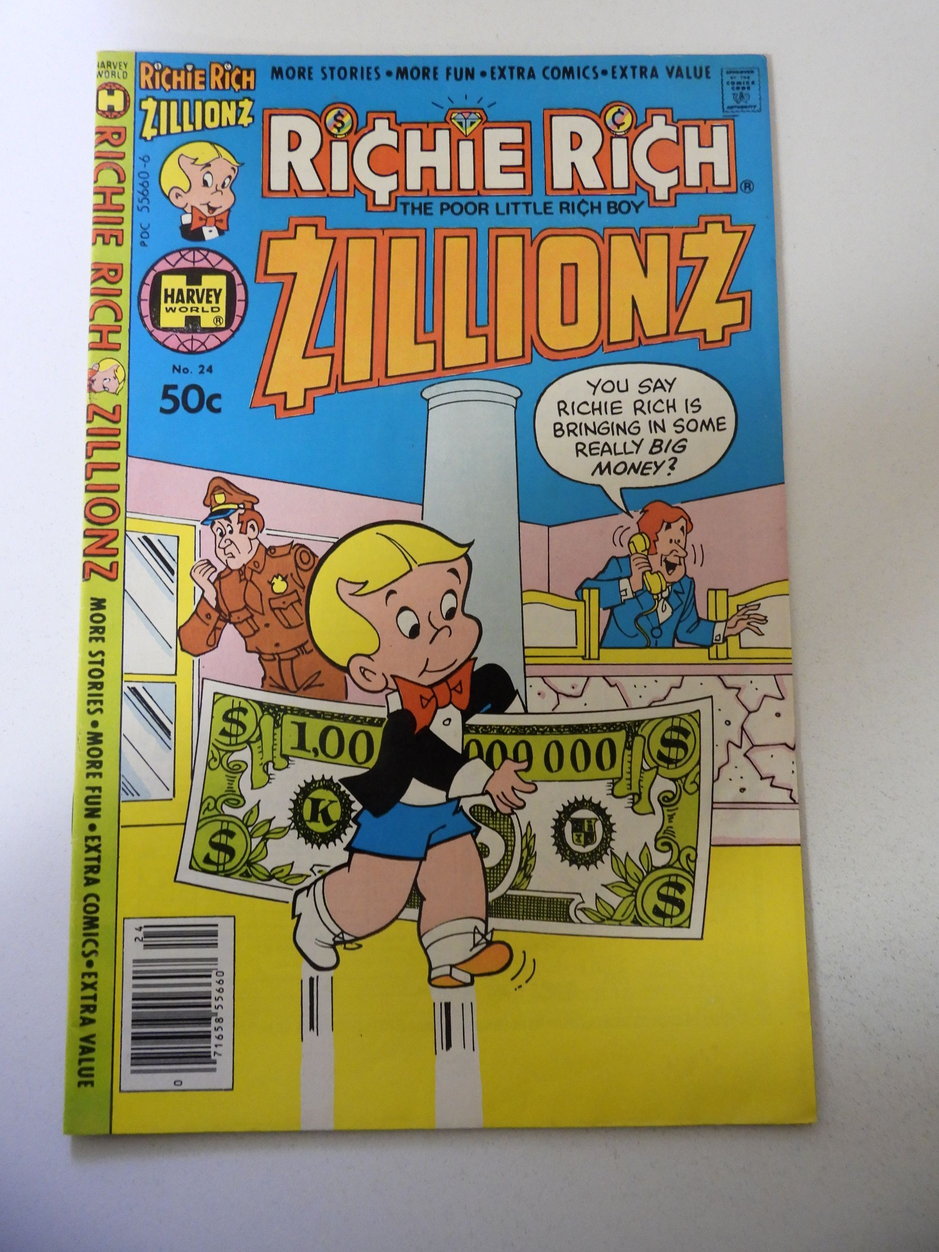 Richie Rich Zillionz #24 (1980) | Comic Books - Bronze Age, Harvey ...