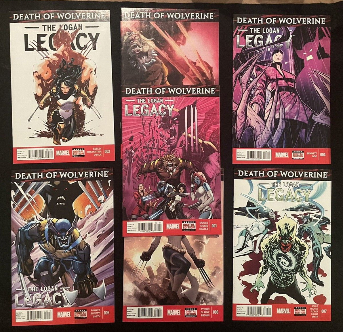 The Logan Legacy - Death of Wolverine 1-7 FULL SET (2014) Complete Run ...