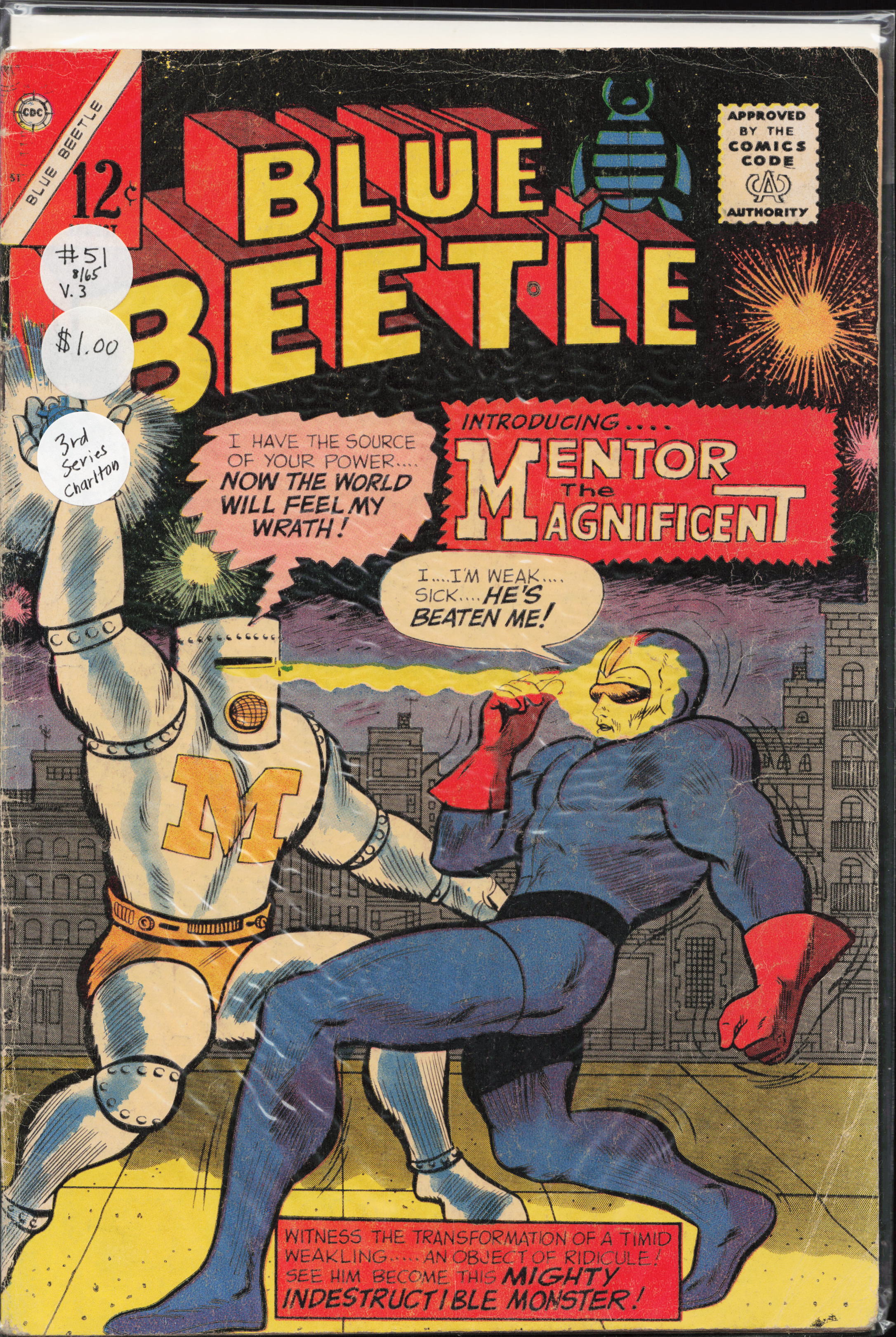 Blue Beetle #51 (1965) Blue Beetle | Comic Books - Silver Age, Charlton ...