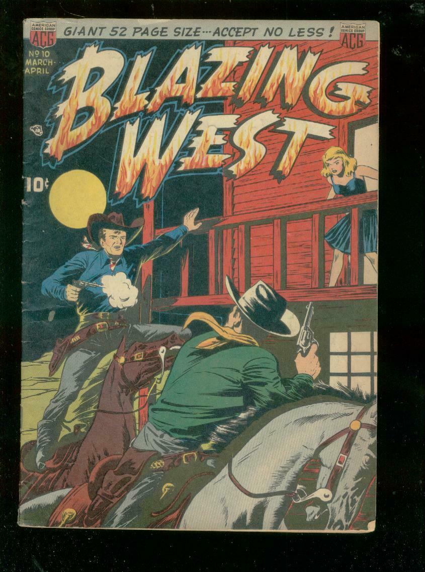 Blazing West #1 1950-Buffalo Belle-Injun Jones-Gunfight FN | Comic ...