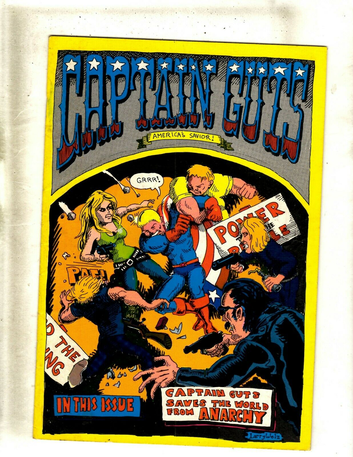 Captain Guts Comics # 1 Indy Underground Comic Book Comix Power Smash ...