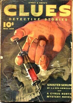 Clues Pulp-Injection/Skull Cover-Rare-1939 G | Comic Collectibles ...