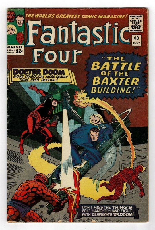 Fantastic Four 40 Daredevil crossover | Comic Books - Silver Age ...