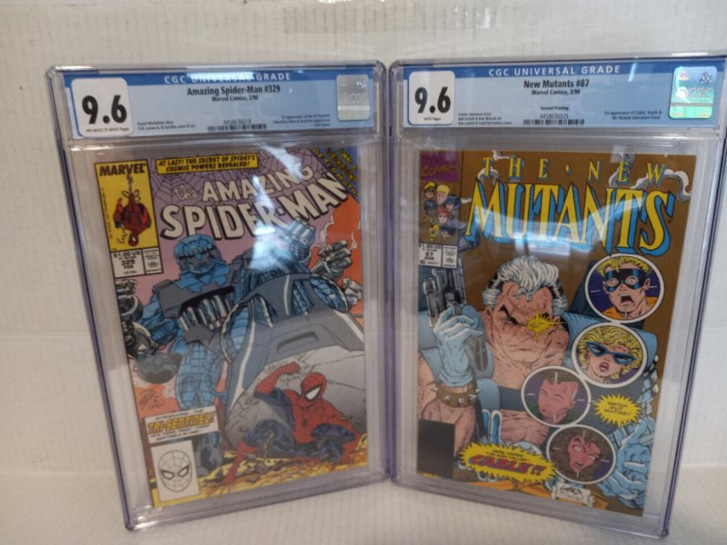 The Amazing Spider-Man #329: 1st TRI Sentinel + New Mutants #87 1st ...