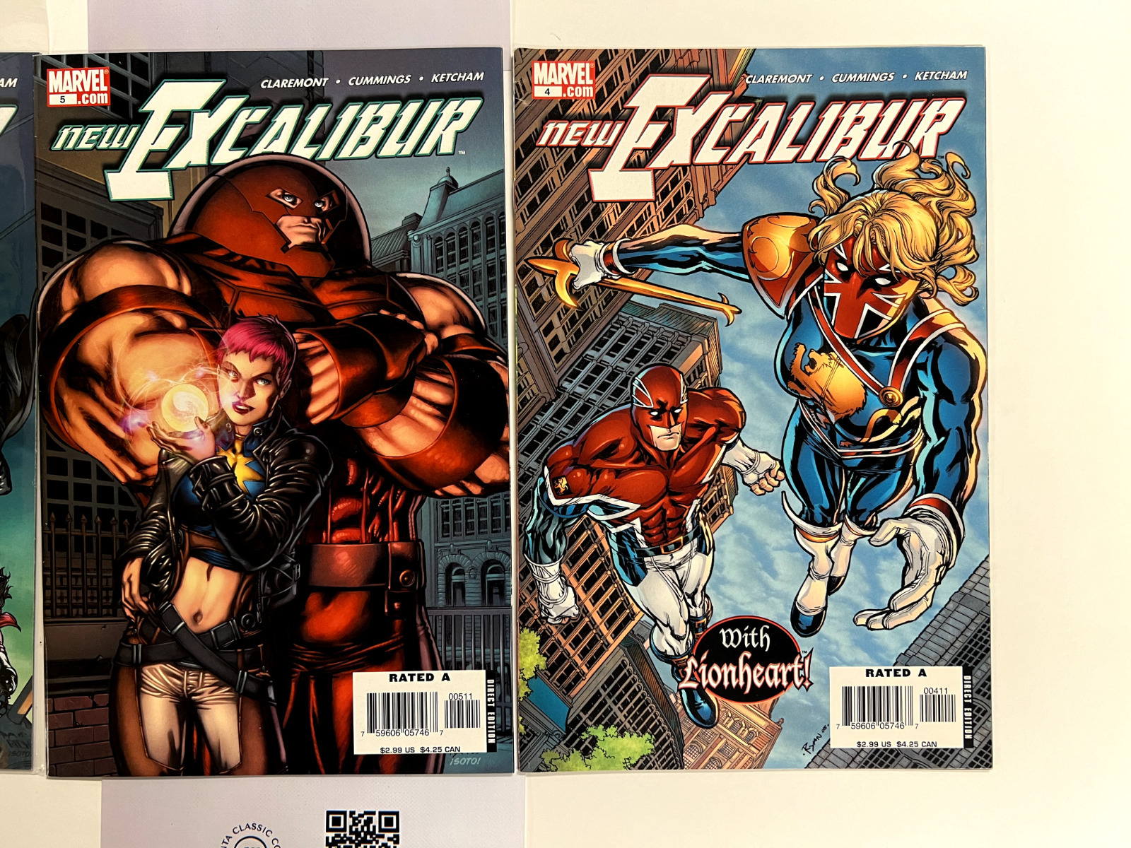 3 New Excalibur Marvel Comic Books # 4 5 6 Avengers Defenders Spiderman ...