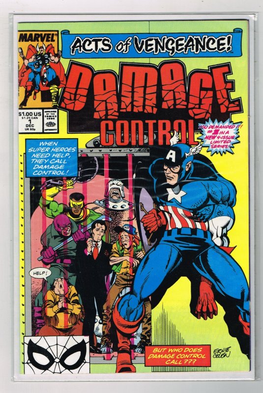 Damage Control #1 (1989) Acts of Vengeance Captain America Marvel Comic | Comic Books - Copper ...