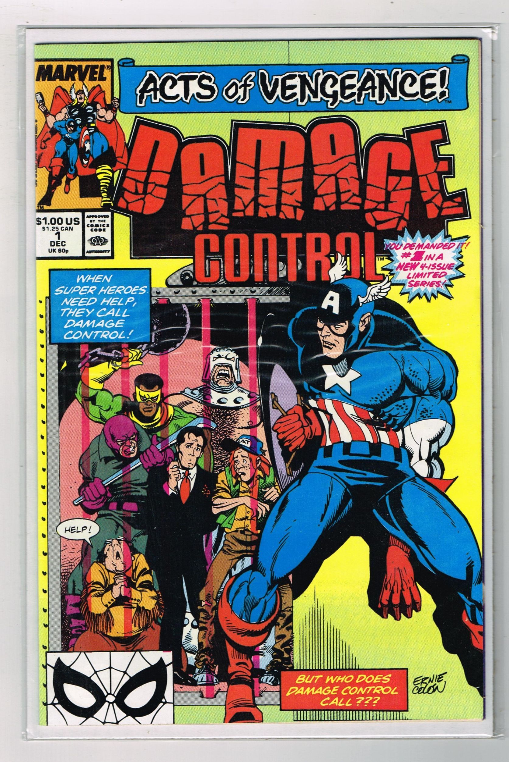 Damage Control #1 (1989) Acts of Vengeance Captain America Marvel Comic ...