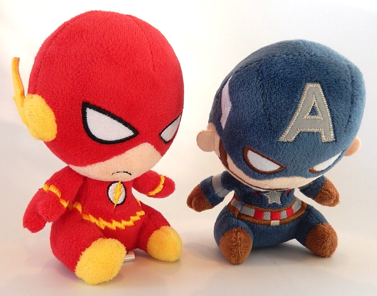 DC Comics / Marvel Flash & Captain America 5" plush by funko eaw ...