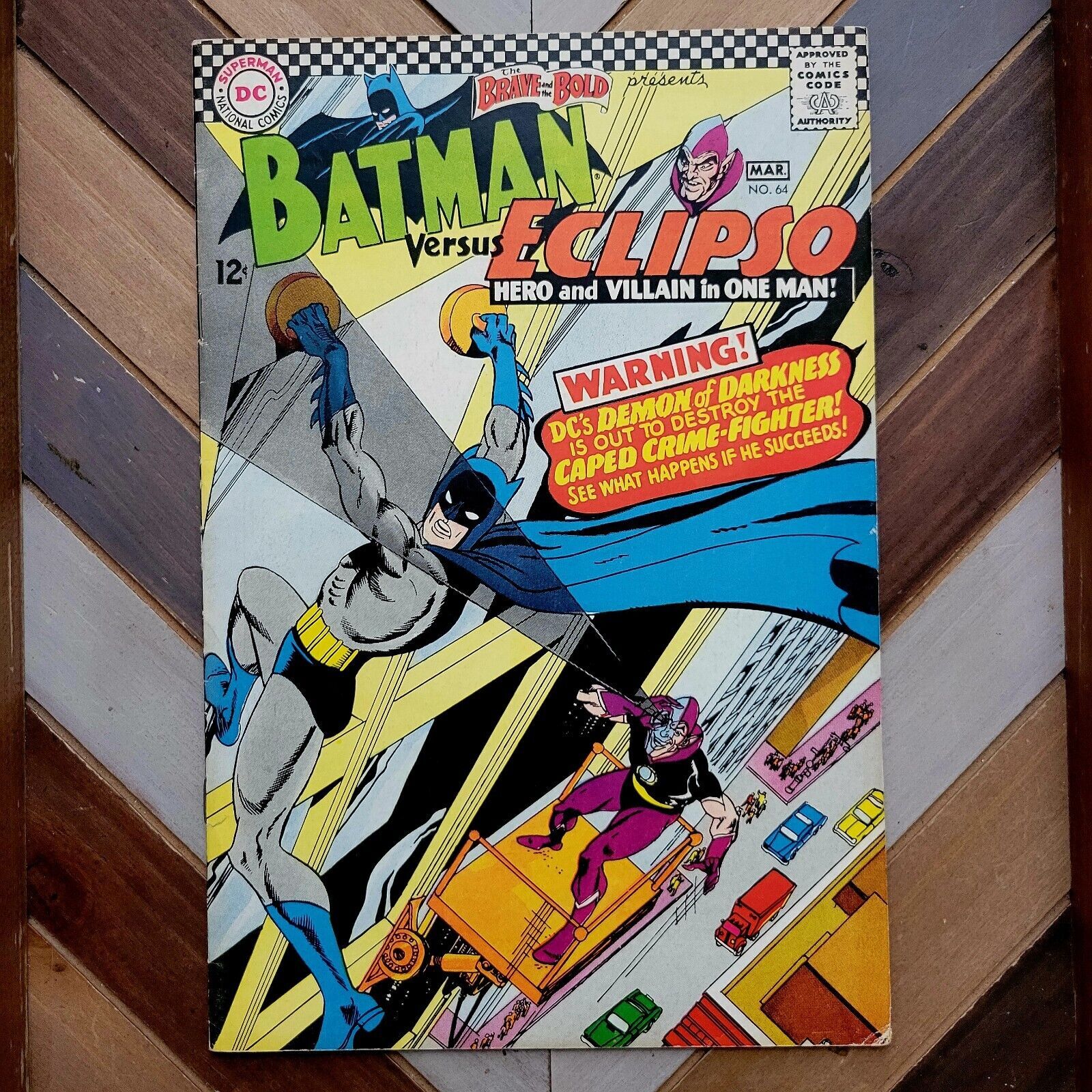 Brave & the Bold #64 VG/FN (DC 1965) Batman/Eclipso/Queen BEE Spanking ...