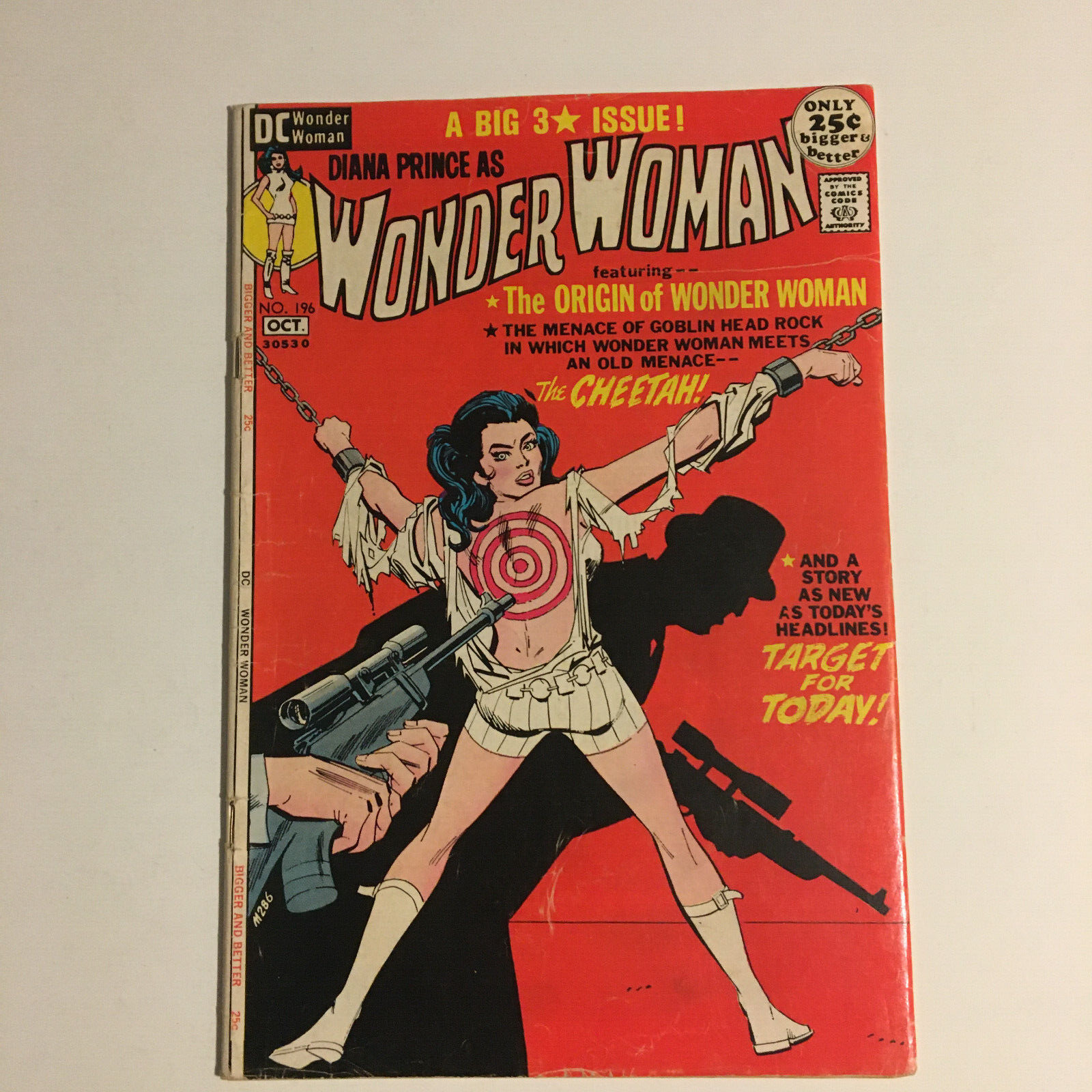 Wonder Woman #196 Bondage Cover Wonder Woman Origin Bronze Age 1971 ...