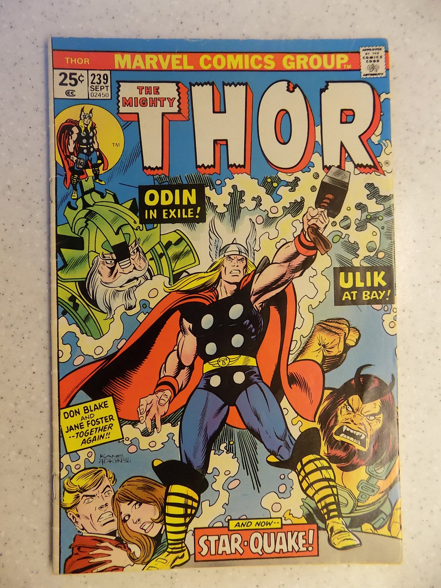 The Mighty Thor # 239 Marvel Gods Journey Action Adventure | Comic ...