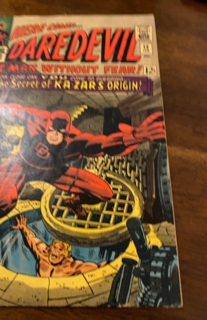 Daredevil #13 (1966)Guest starring Kazar of the Savage Land | Comic ...