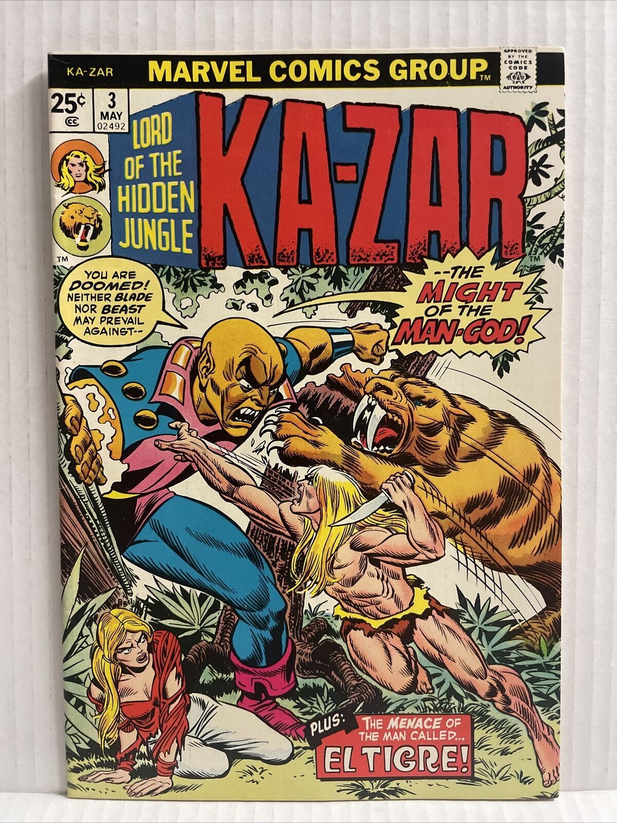 Ka-Zar #3 Volume 1 | Comic Books - Bronze Age, Marvel, Ka-Zar / HipComic