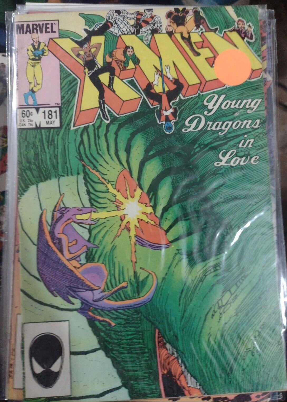 Uncanny X-Men # 181 1984 Marvel Disney Young Dragons in Love KEY IST ...