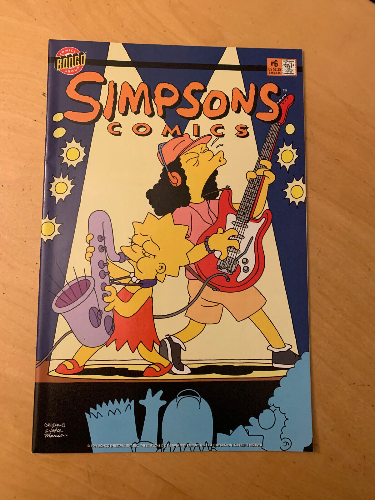Simpsons Comics 1 2 4 5 6 and Stories 1 Polybagged Poster Card Attached ...