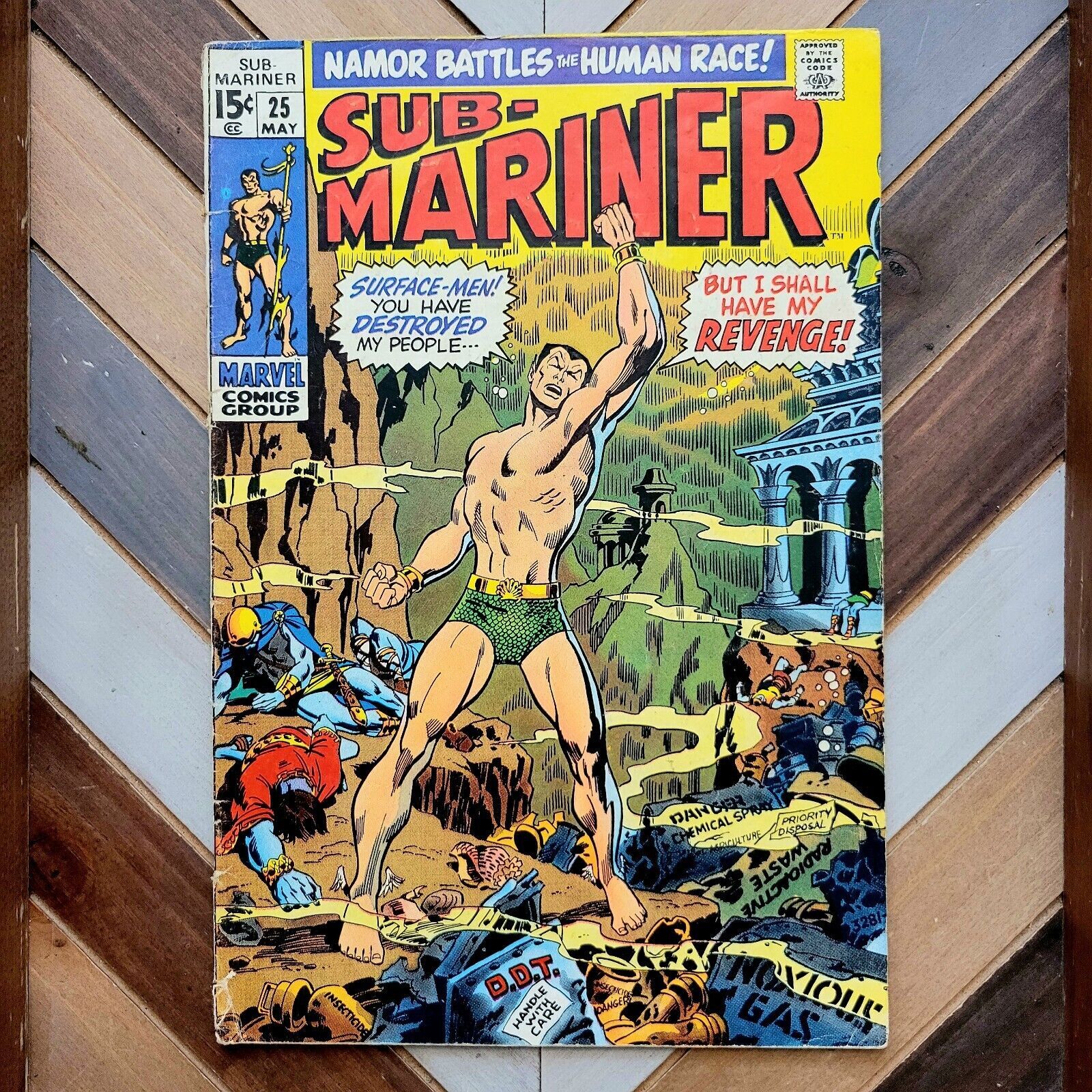 Sub-Mariner #25 GD/VG (Marvel 1970) VASHTI, LADY DORMA Buscema & Severin Art | Comic Books ...
