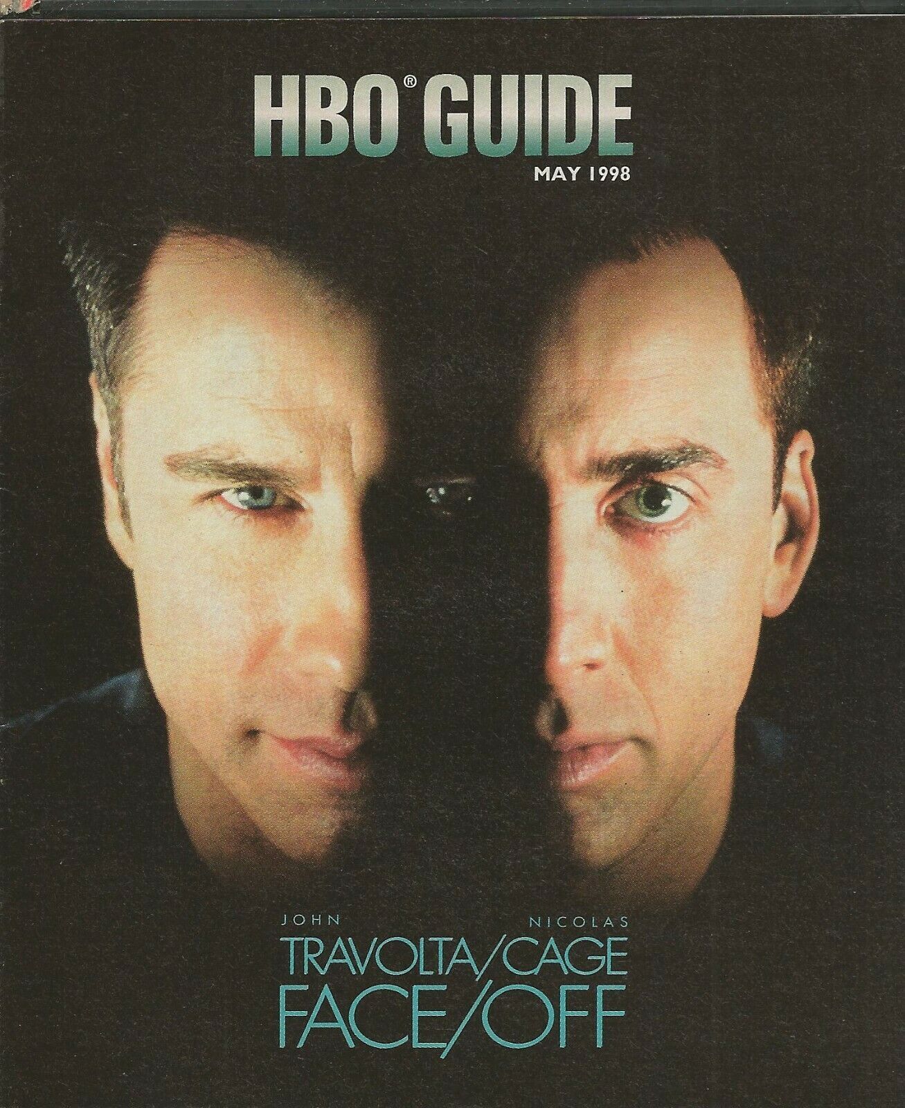 ORIGINAL Vintage May 1998 HBO Guide Magazine Face/Off Men in Black ...
