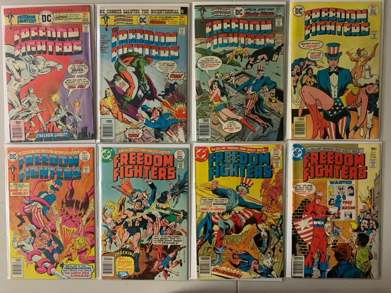 Freedom Fighters comics lot #2-11 9 diff 5.0 (1976-77) | Comic Books ...