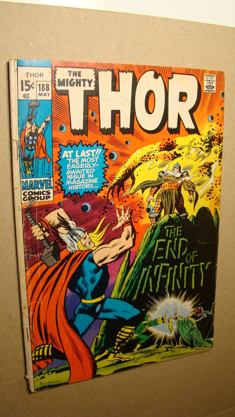 Thor 188 *Solid* VS Odin Infinity Loki Kirby ART 1970 | Comic Books ...