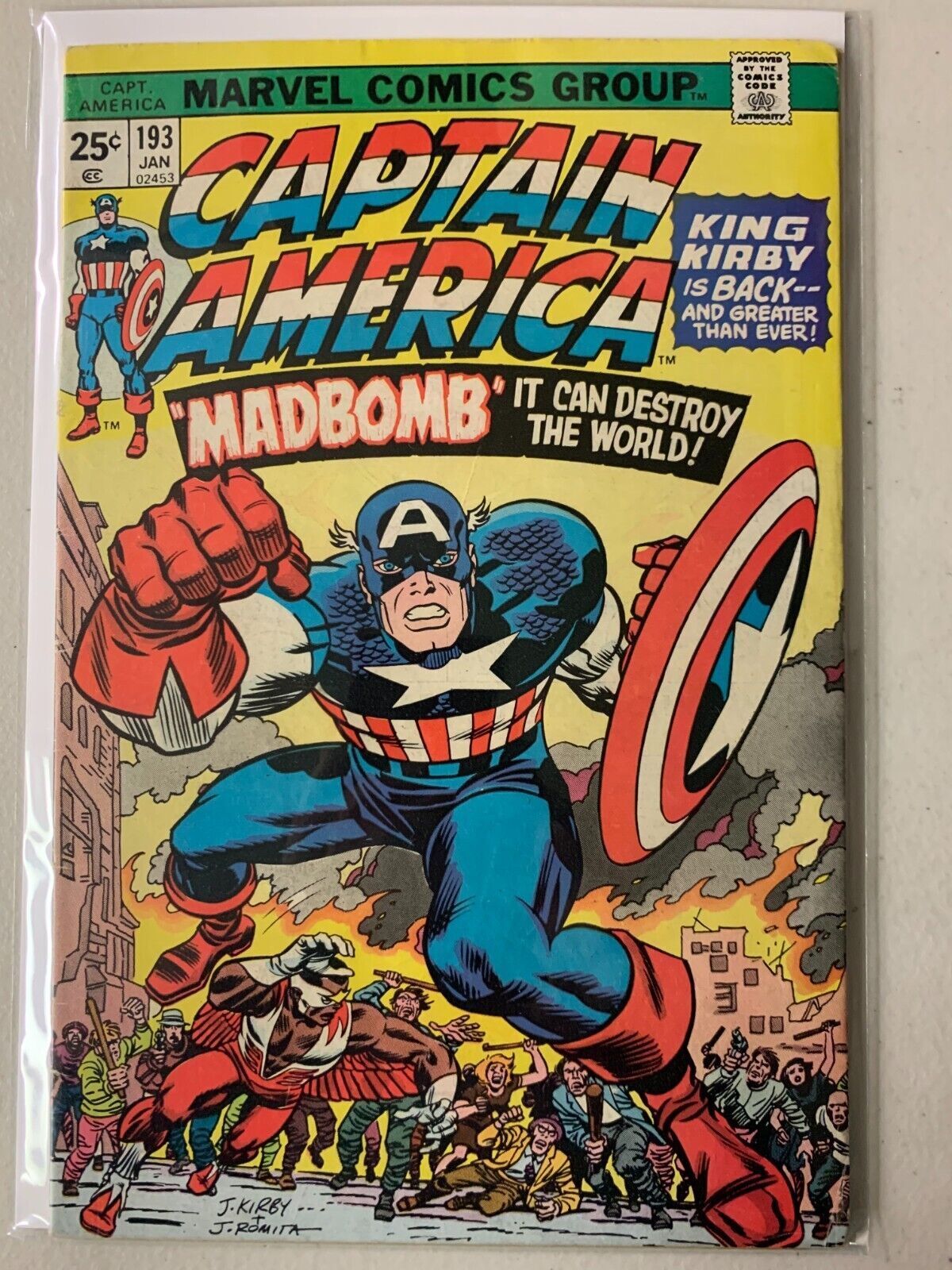 Captain America #193 return of Jack Kirby, Henry Kissinger appearance 5 ...