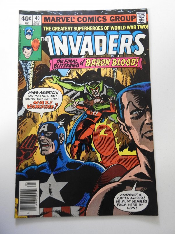 The Invaders #40 (1979) | Comic Books - Bronze Age, Marvel / HipComic