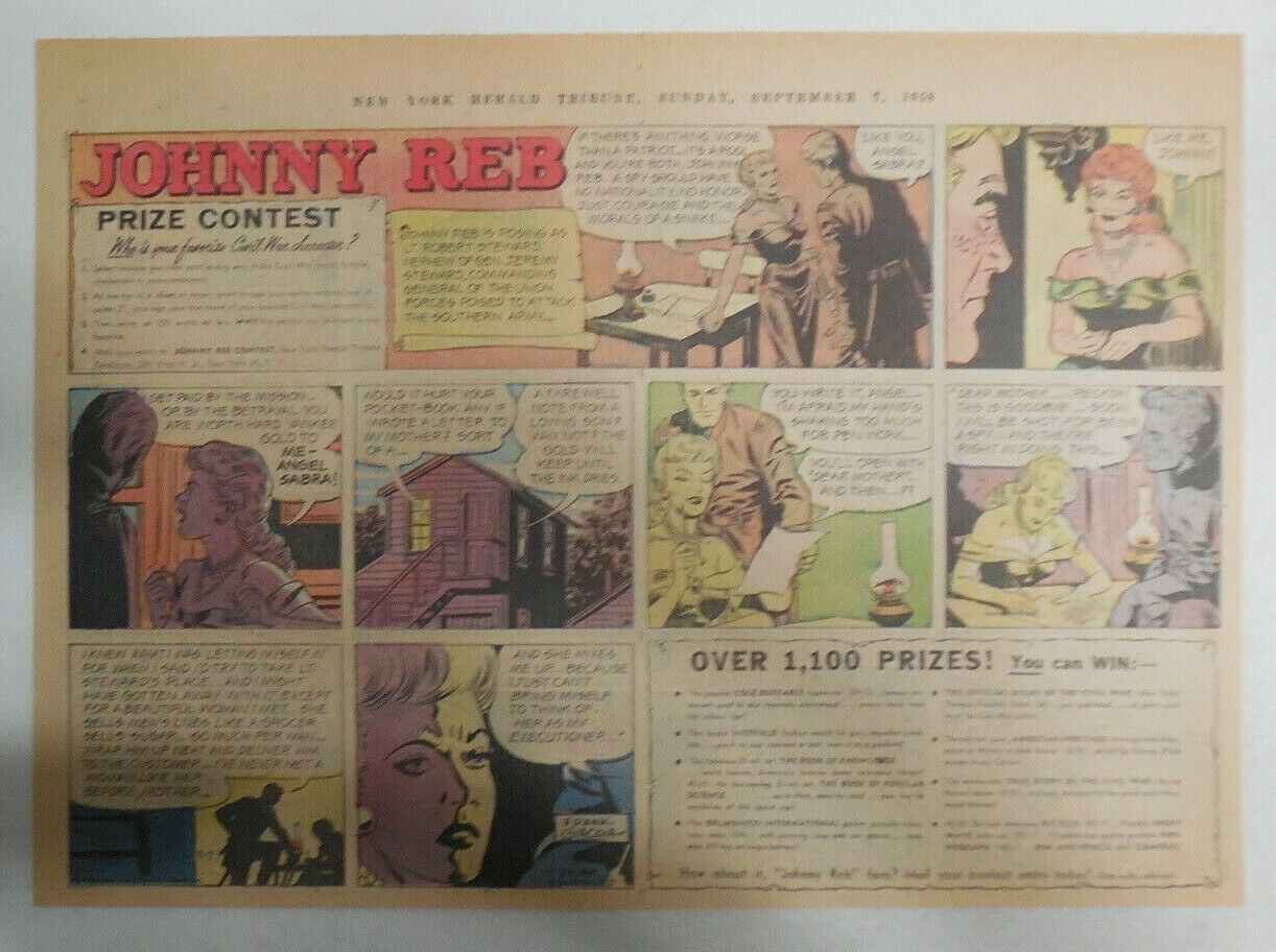 Johnny Reb Sunday by Frank Giacoia & Jack Kirby from 9/7/1958 Half Page ...