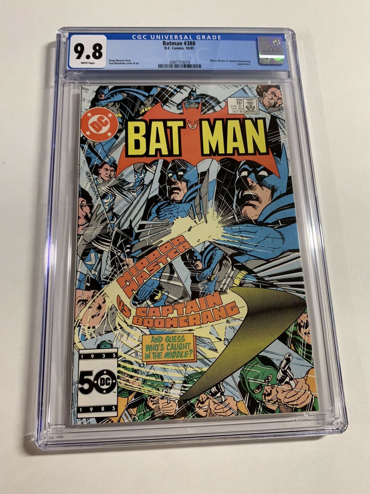 Batman 388 Cgc 9.8 White Pages Dc Comics 1985 | Comic Books - Copper ...