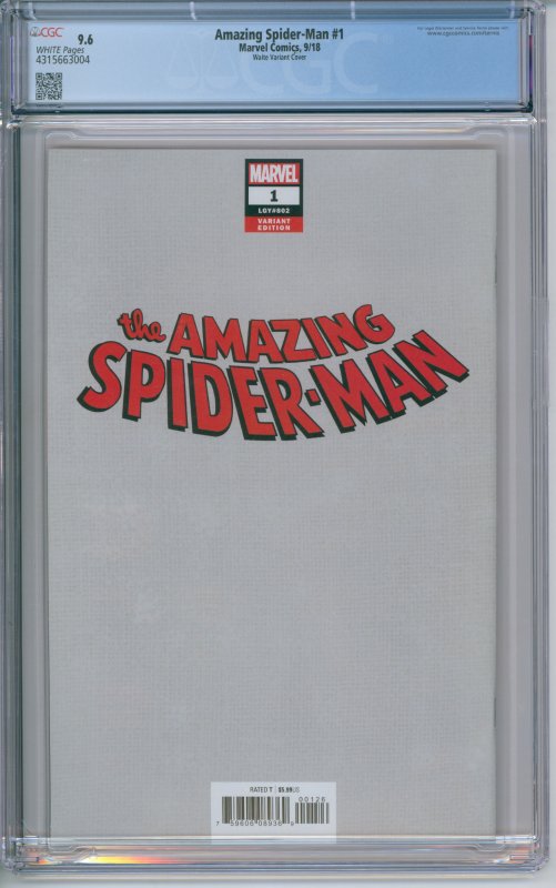 Amazing Spider-Man #1 CGC 9.6 (LGY#802) ASM #300 Cover Homage | Comic ...