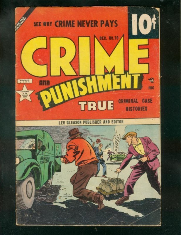 Crime And Punishment--#70--COMIC BOOK--Lev Gleason--VG | Comic Books ...