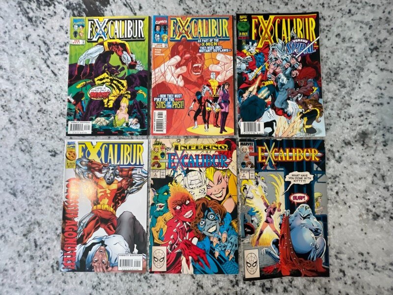 6 Excalibur Marvel Comic Books # 2 6 92 109 116 117 X-Men Wolverine ...