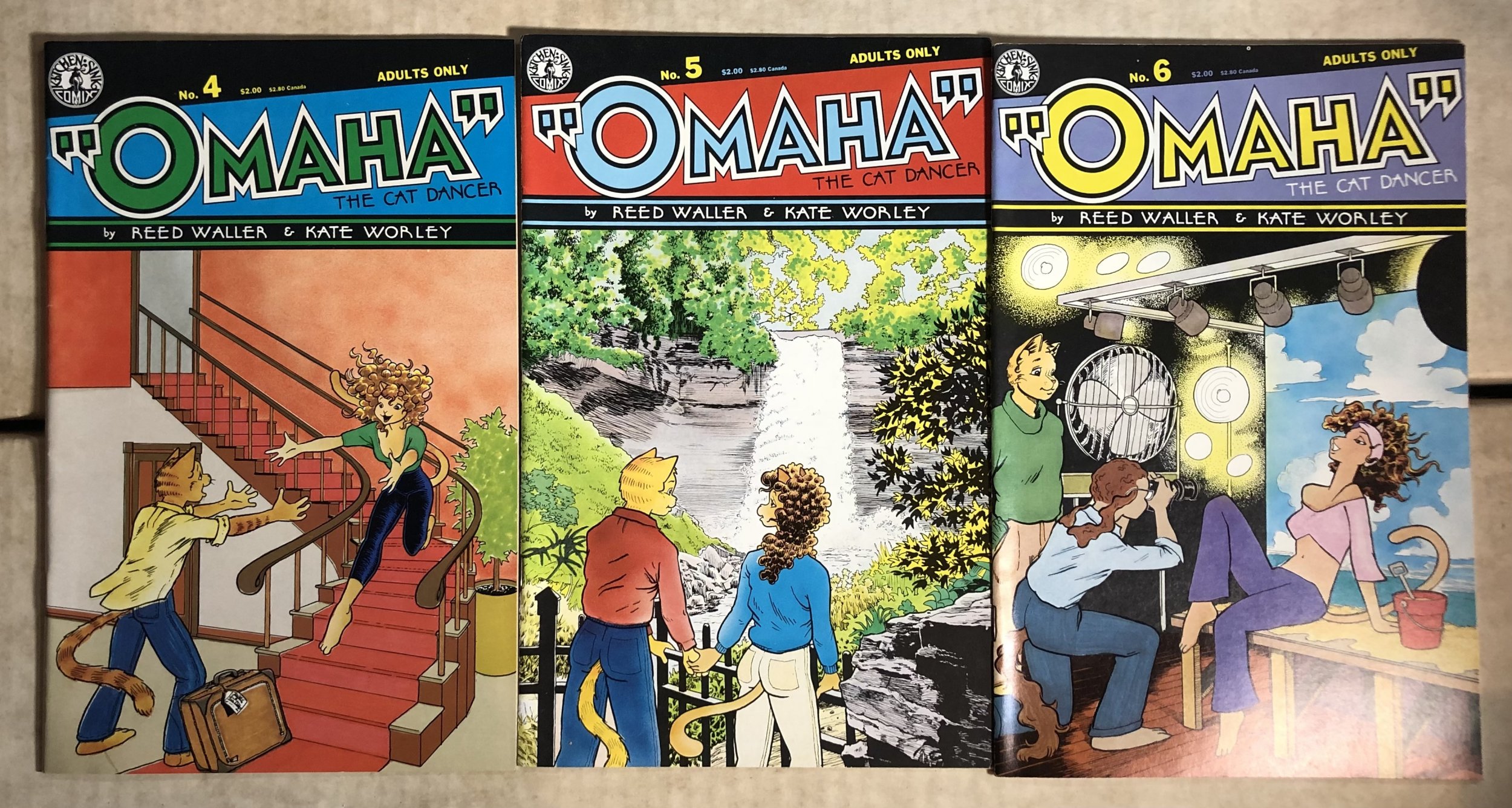 Omaha the CAT Dancer #4-10 (1986) LOT of 7 Reed Waller Furry Kitchen ...