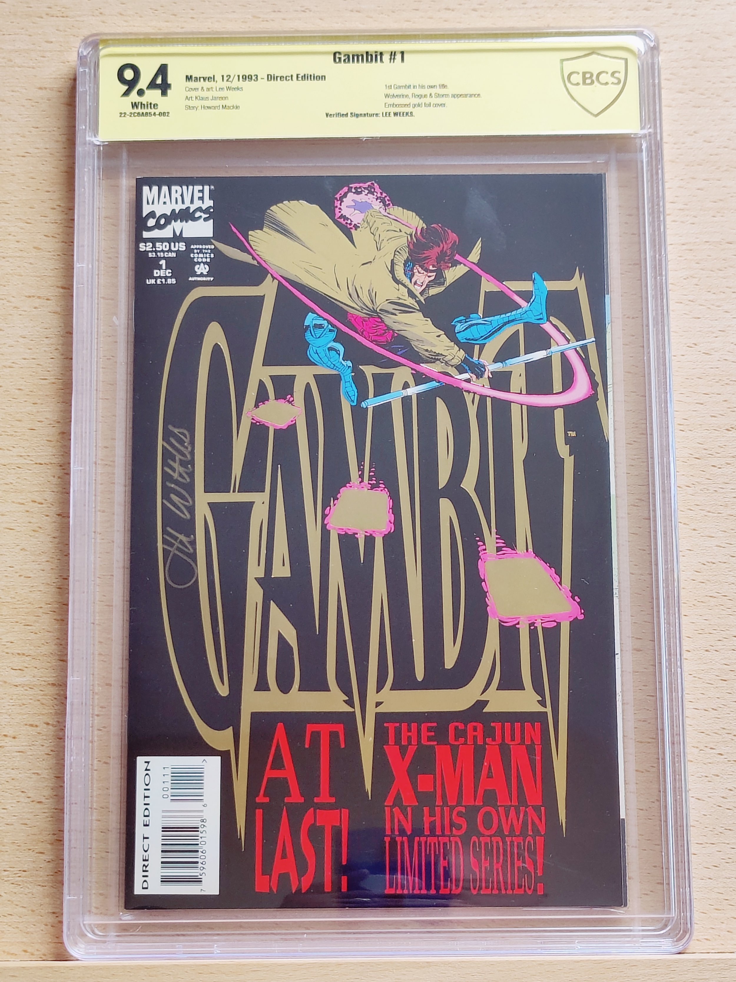 Complete set of Gambit #1 -4(1994)- signed by Lee Weeks | Comic Books ...