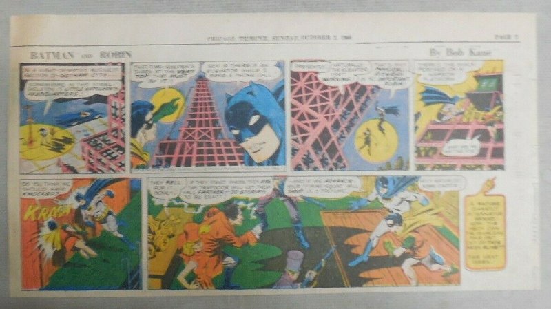 Batman Sunday by Bob Kane from 10/2/1966 Size: 7.5 x 15 inches Napoleon ...