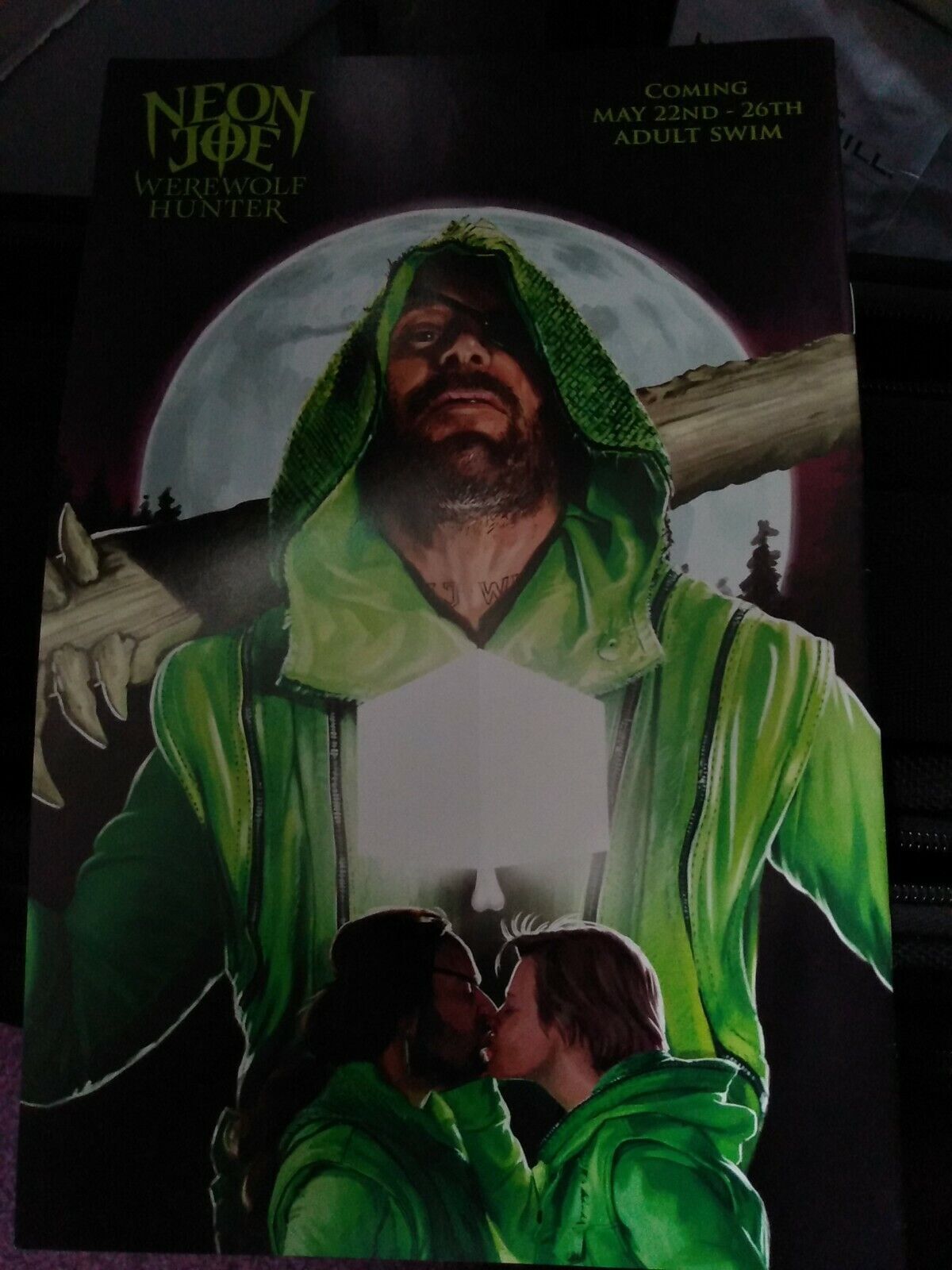 2017 DC + adult swim NEON JOE WEREWOLF HUNTER 2 Panosian cover VF ...
