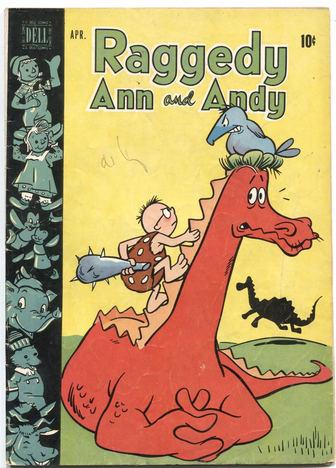 Raggedy ANN + Andy #35-1949-Dinosaur Cover Art-John Stanley--Dell ...
