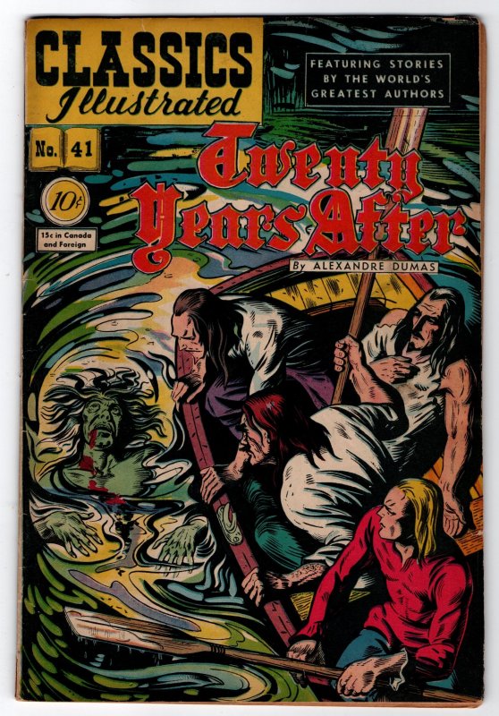 Classics Illustrated #41 (1947) original 20 Years After Horror cover | Comic Books - Golden Age ...