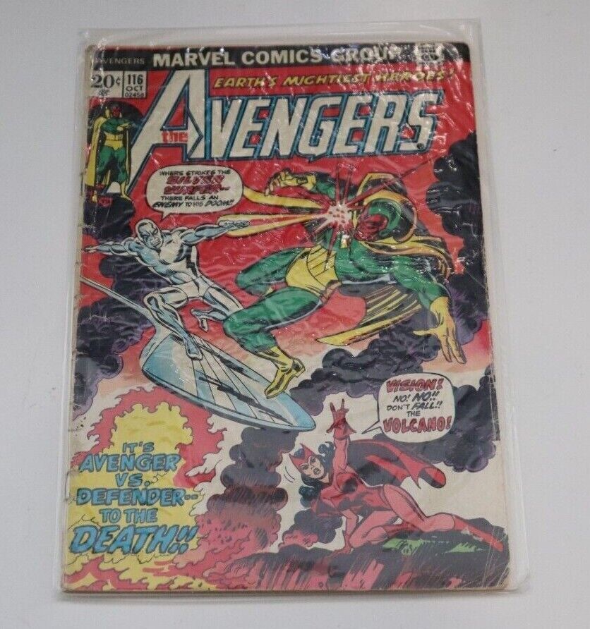Avengers #116 Iron Man Captain America Thor Vision Scarlet Witch ...