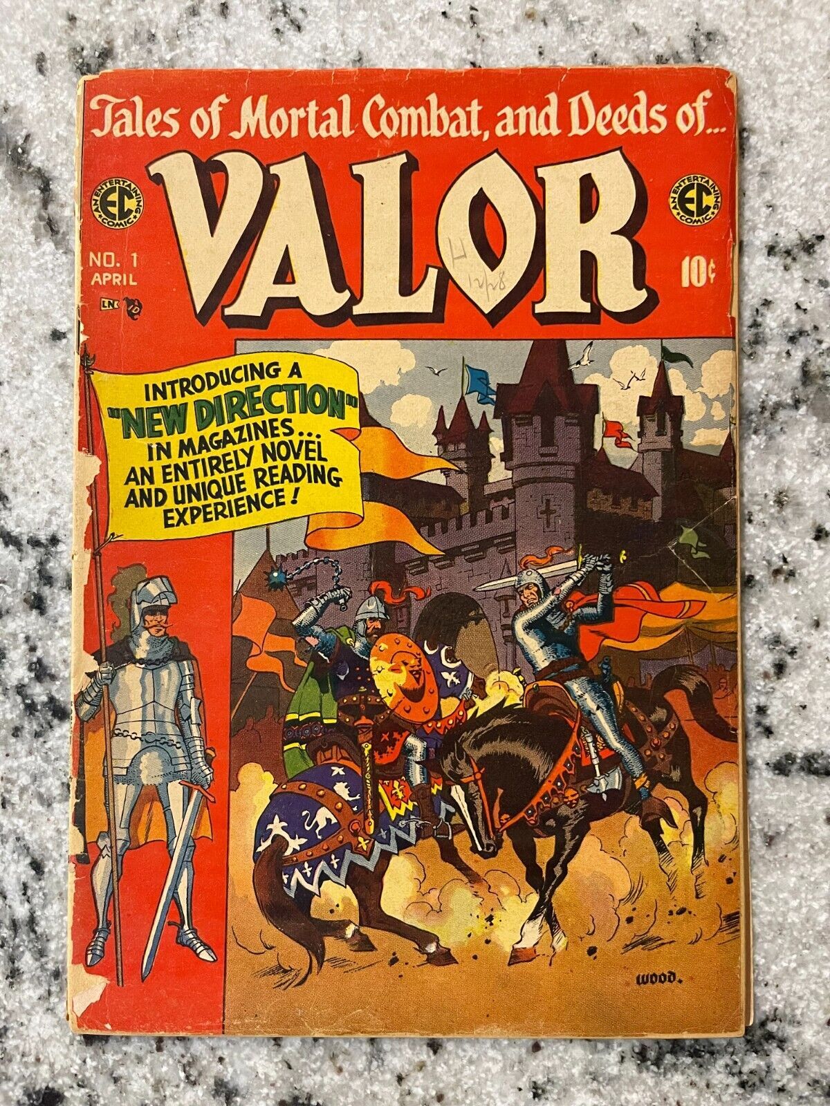Valor # 1 GD EC Golden Age Comic Book Pre-Code Wally Wood Art 1955 3 ...