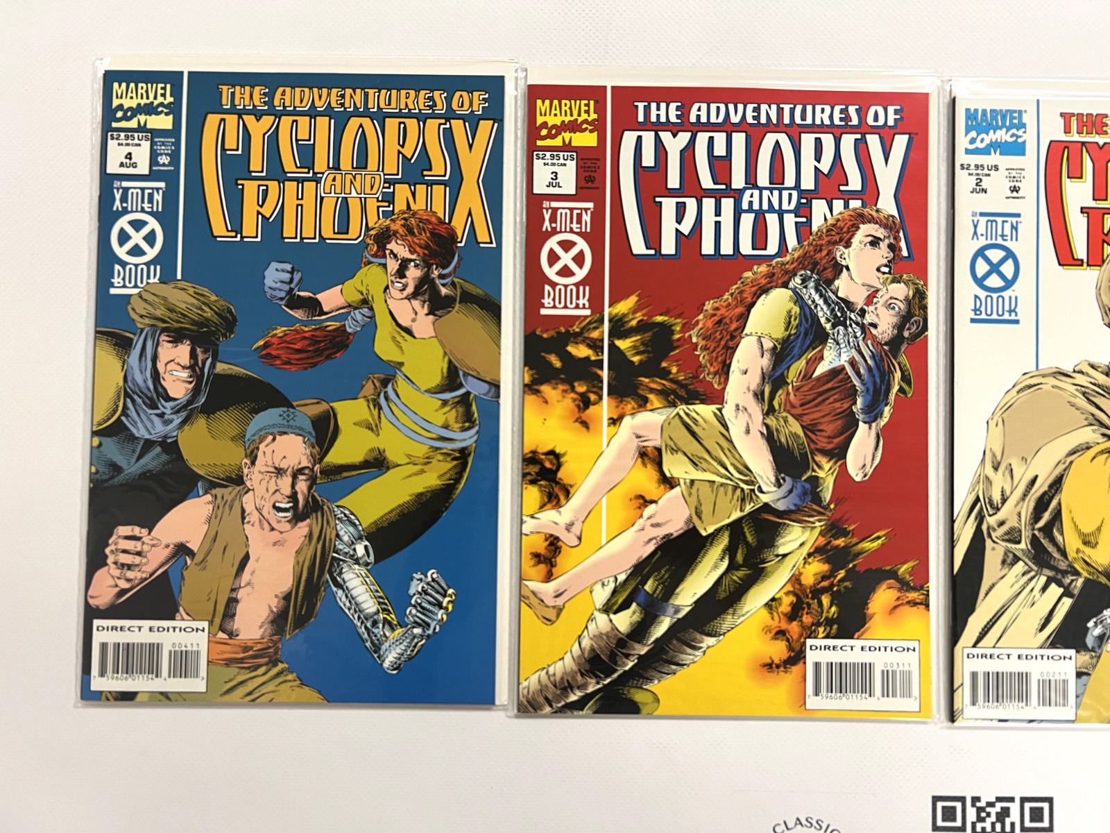 4 The Adventures of Cyclops & Phoenix Marvel Comic Books#1 2 3 4 X-Men ...