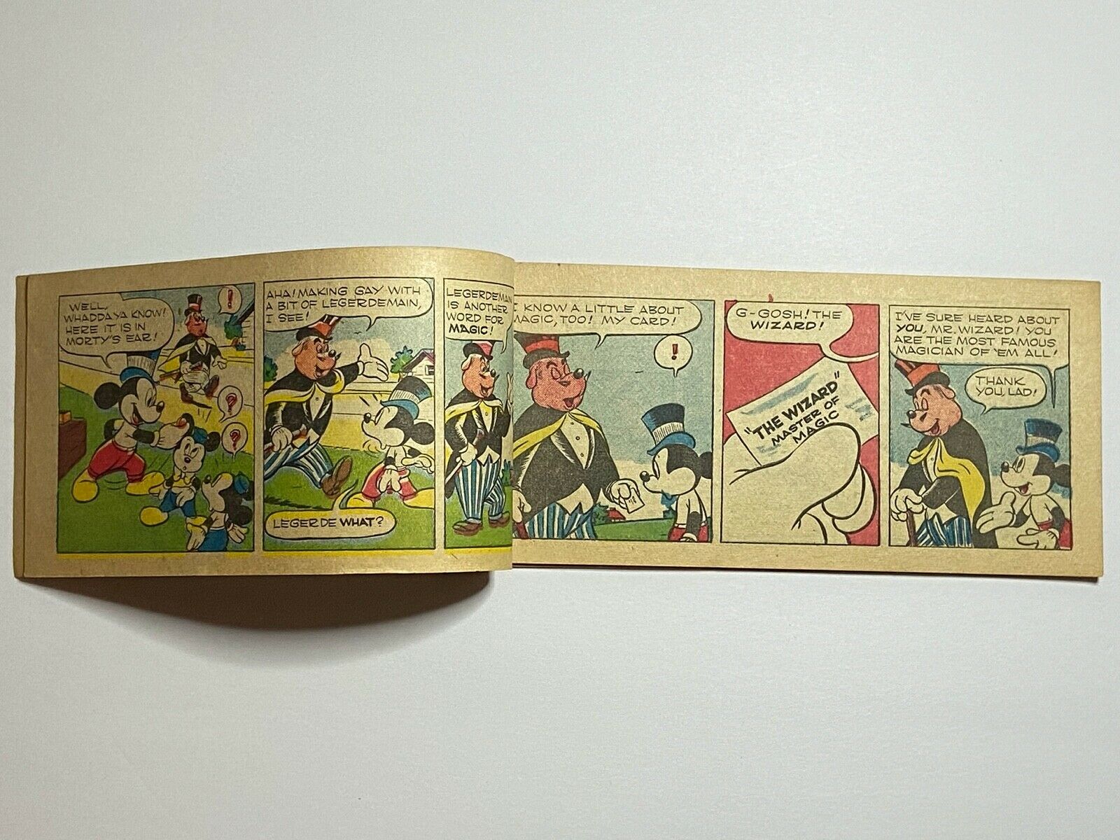 Disney Cheerios Cereal Premium 1947 Mini Comic Y-4 Mickey Mouse Meets ...
