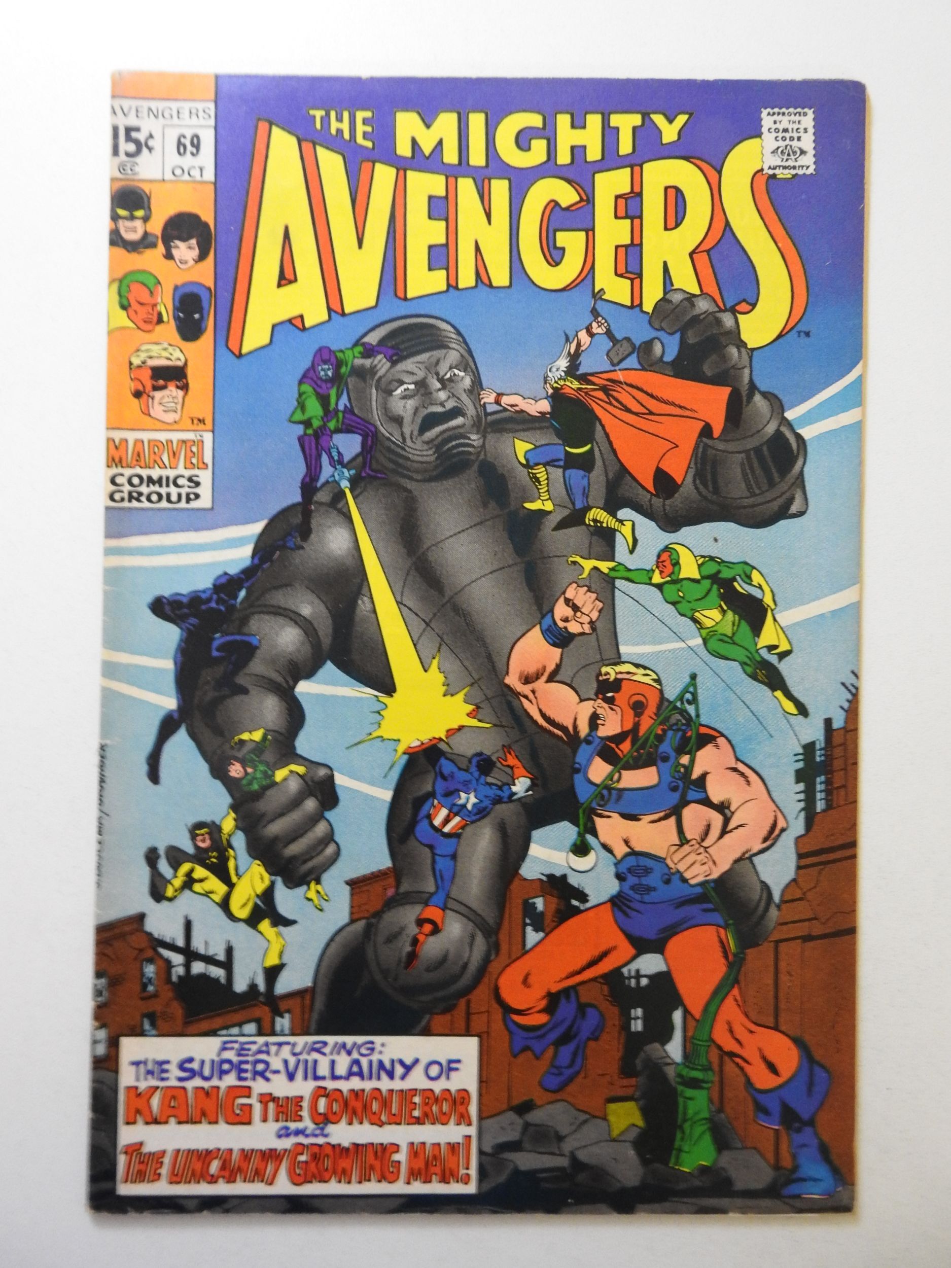 The Avengers #69 (1969) VG Condition 2 centerfold wraps detached top ...