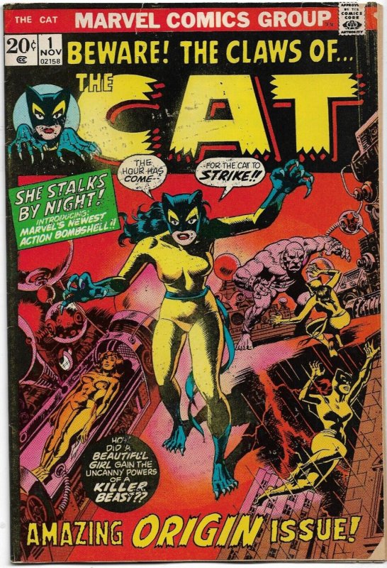 Beware! the Claws of the Cat#1 VG 1972 Marvel Bronze AGE Comics | Comic ...