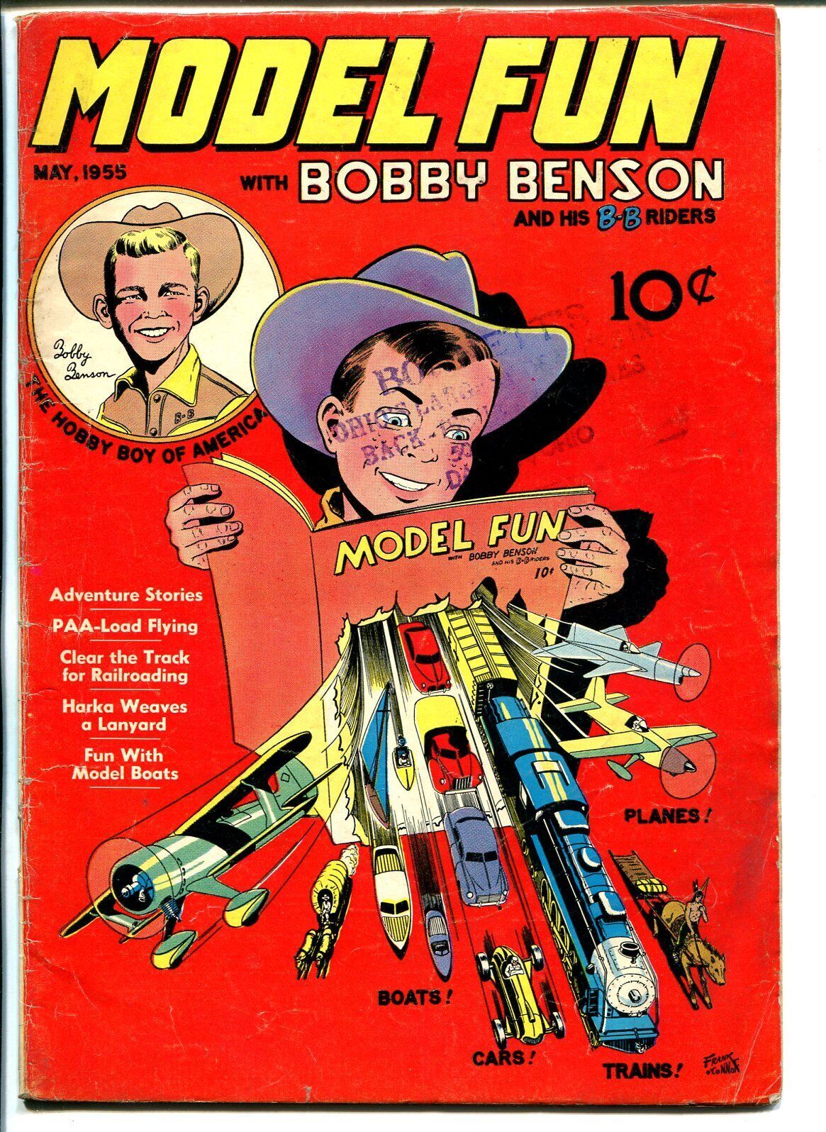 Model Fun With Bobby Benson #4 1955-B Bar B Riders-Planes-Trains-Cars ...